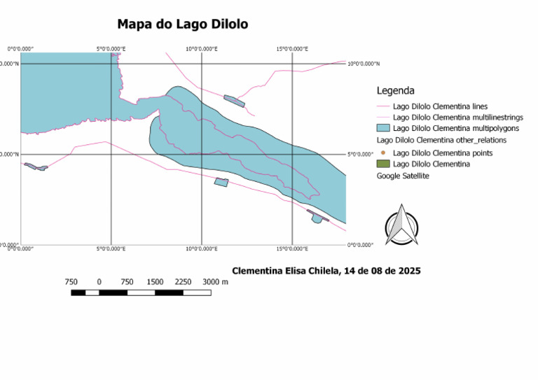 Mapa Do Lago Dilolo Clementina | PDF