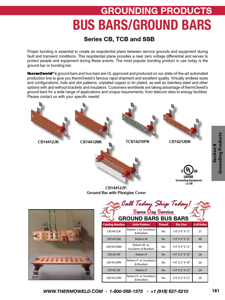 Ground Bar Catalog CB14412JK Details | PDF | Electrical Engineering ...