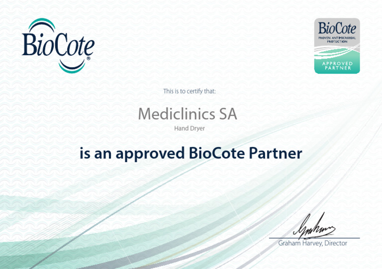 Certificado Biocote | PDF