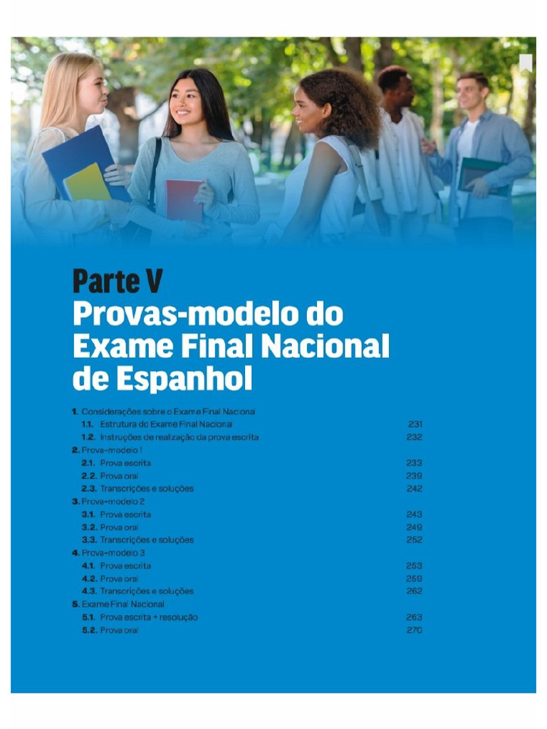 Parte V - Provas-Modelo Do Exame Final Nacional de Espanhol | PDF