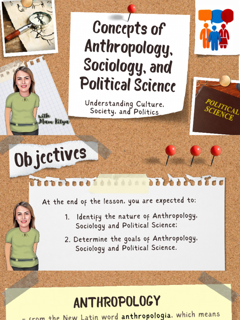 Lesson 1 PPT Concepts of Anthropology Sociology and Political Science | PDF