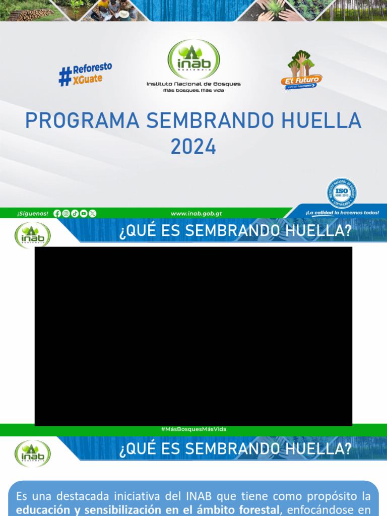 INAB Programa SH JD2024 - Mineduc | PDF | Guatemala | Los bosques