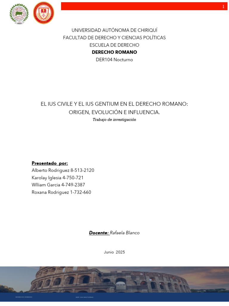 Ius Civile e Ius Gentium en Derecho Romano | PDF | Codificación (ley ...