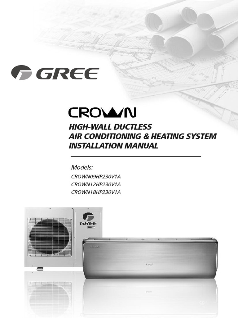 Gree Mini Split Installation Manual | PDF | Pipe (Fluid Conveyance ...