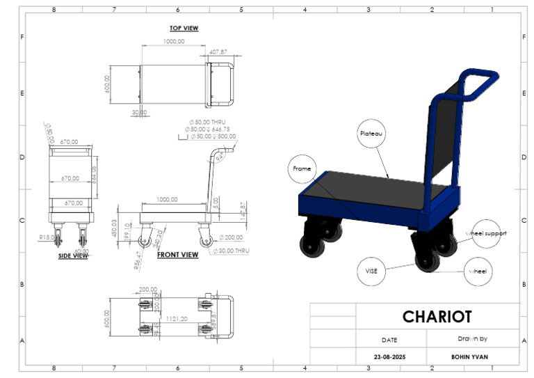 Chariot Diagram Specifications | PDF