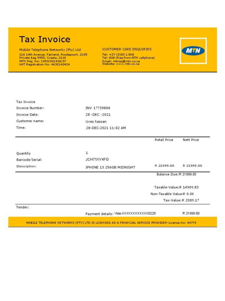MTN Tax | PDF