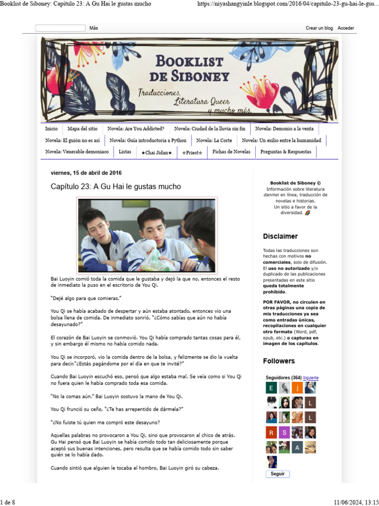 Gu Hai y Bai Luoyin: Capítulo 23 | PDF