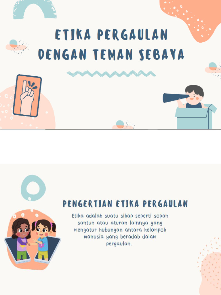 Etika Dalam Pergaulan | PDF
