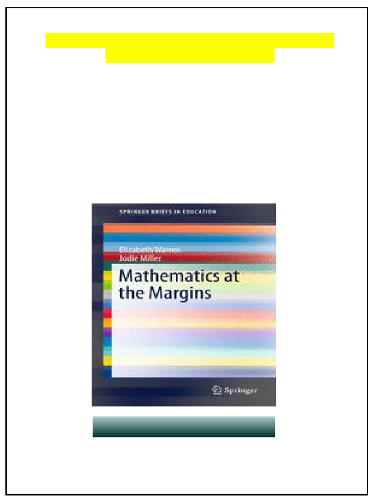 Mathematics at The Margins 1st Edition Elizabeth Warren Online Reading ...