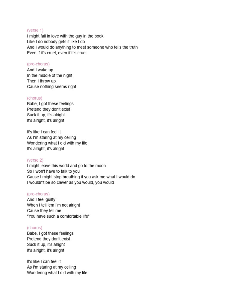 It's Alright Lyrics | PDF