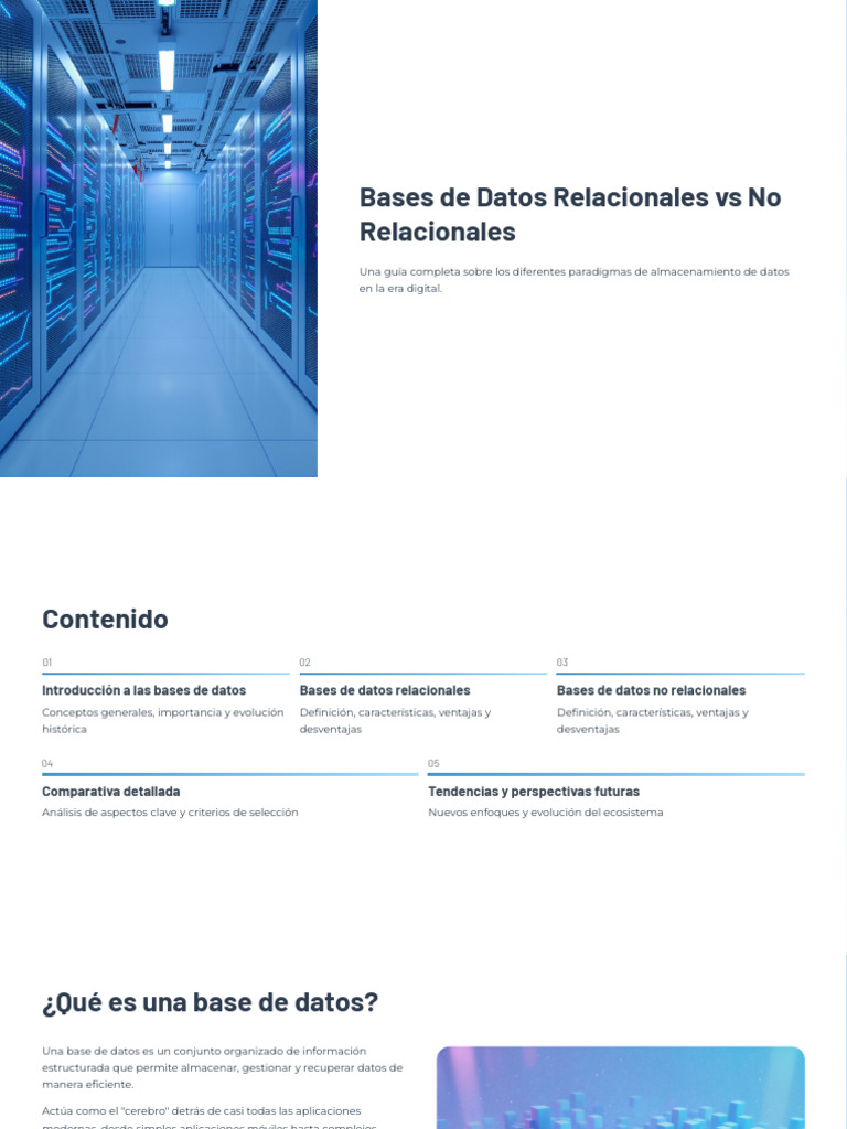 Bases de Datos Relacionales Vs No Relacionales | PDF | No Sql | Bases de datos