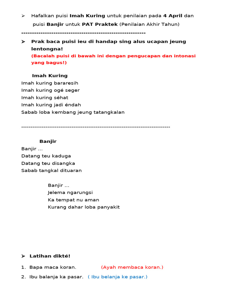 B.sunda Puisi | PDF