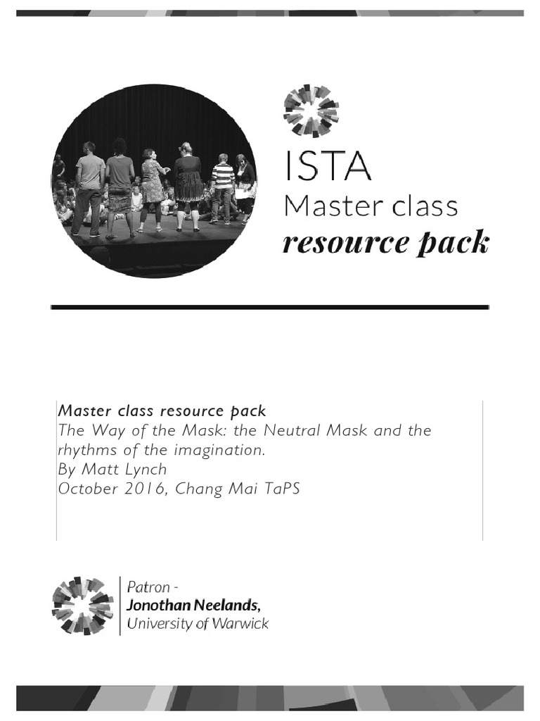 Neutral Mask Resource Pack Matt Lynch Chiang Mai 2016 | PDF | Mask