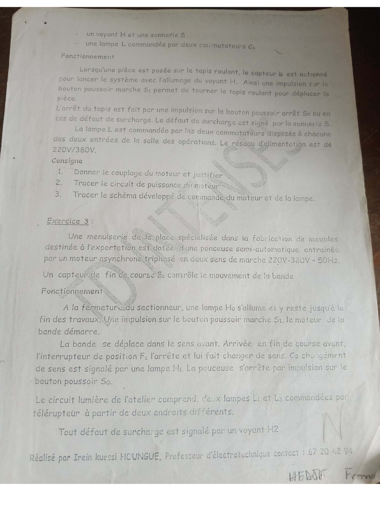 Schéma Électrique Cap | PDF