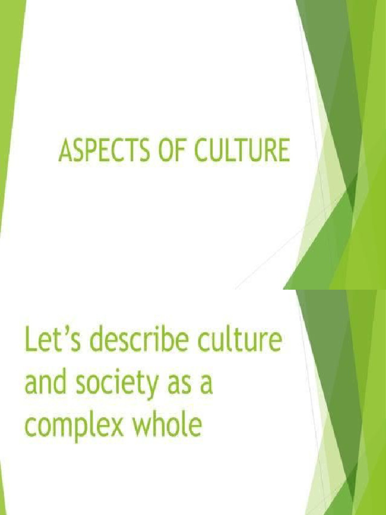 Aspect of Culture 2 | PDF