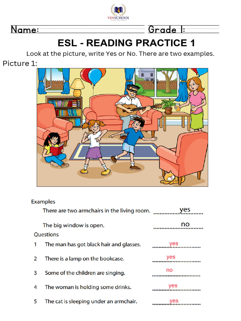 Esl - Reading Practice 1 | PDF