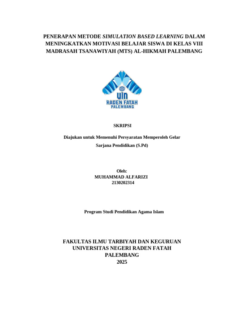 Skripsi Muhammad Alfarizi | PDF