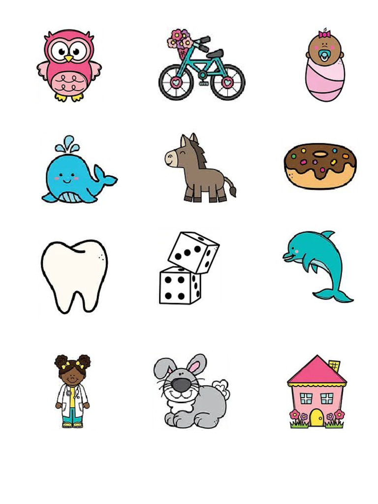 Dibujos Con Letras Alfabeto | PDF