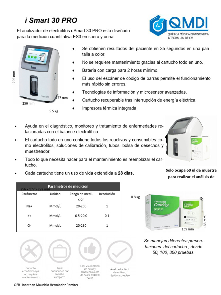 Analizador de electrolitos i-Smart 30 PRO | PDF