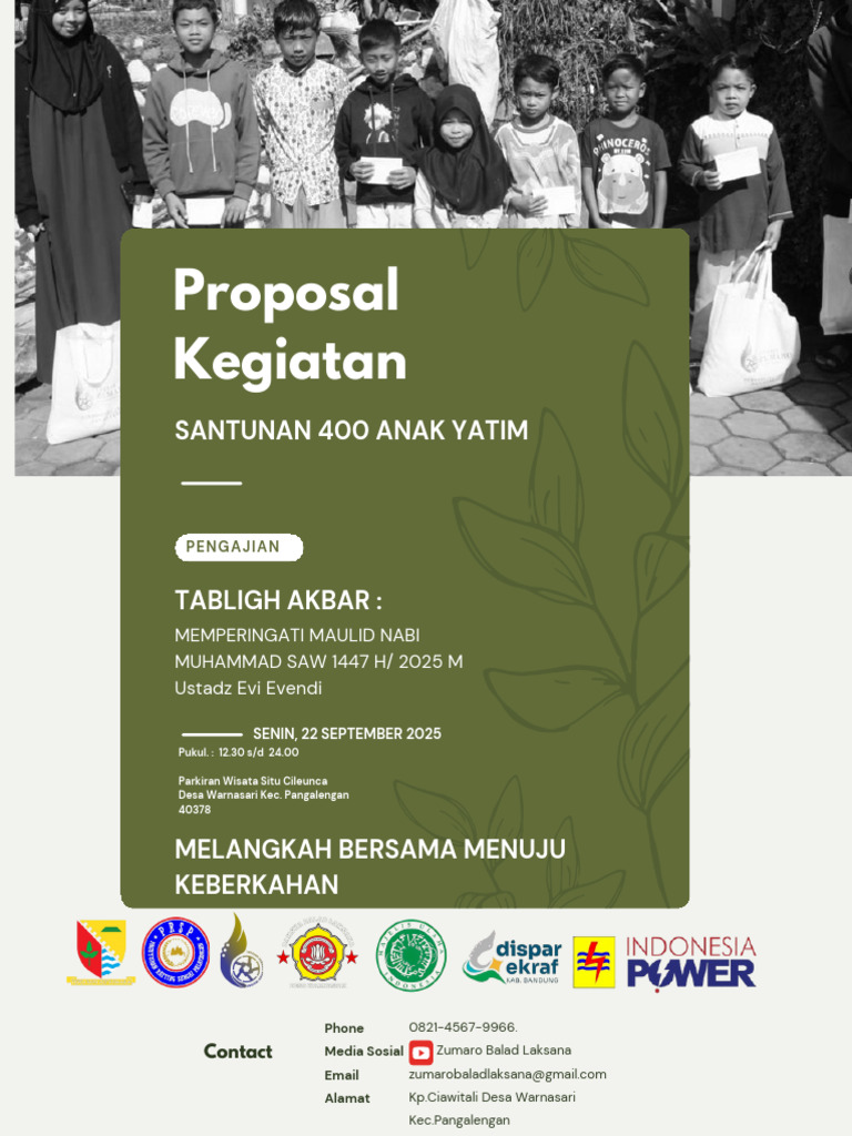 Proposal Kegiatan Yayasan Dan PRSP | PDF