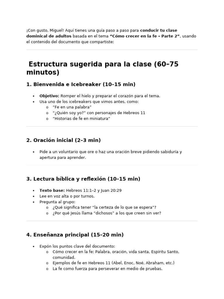 Clase Fe Flow | PDF