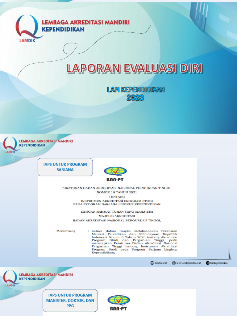Panduan Akreditasi Program Studi LAMDIK | PDF