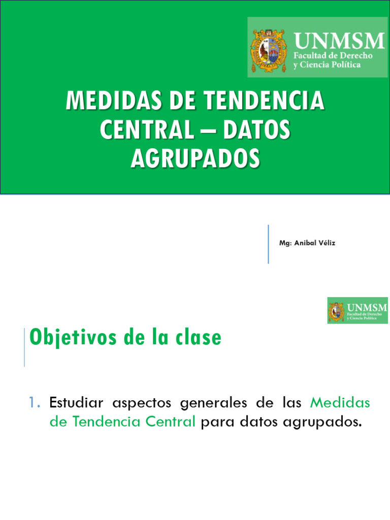 Medidas de Tendencia Central en Datos Agrupados | PDF | Modo ...