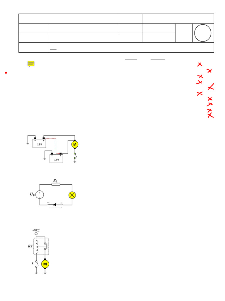 Automotive Electrical System Test | PDF | Electric Current | Voltage