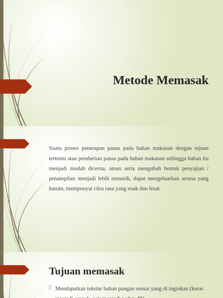 Teknik Memasak dengan Asap Panas | PDF