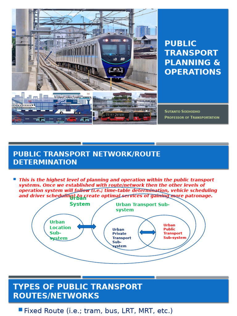 3 PT Route Network (Edited) | PDF | Public Transport | Passenger