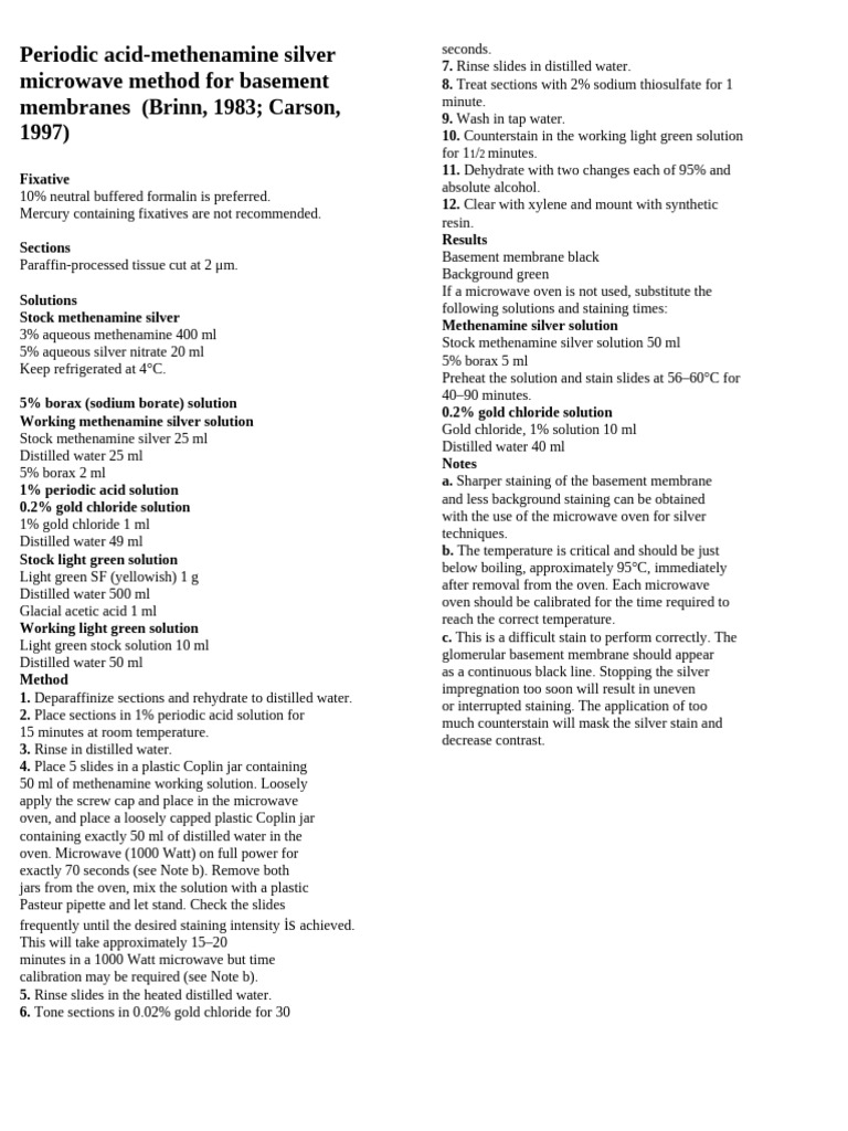 Connective Tissue Special Stains | PDF | Staining | Fixation (Histology)