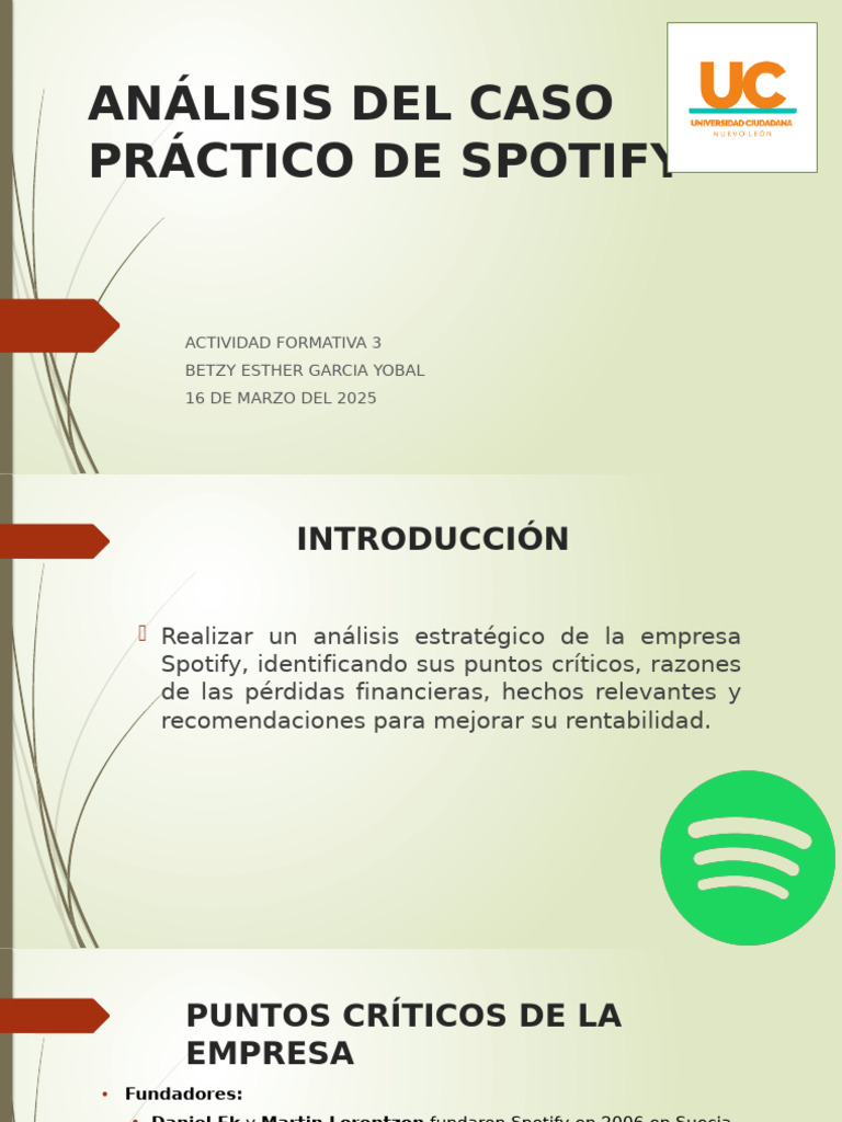 Betzy Esther Garcia Yobal Act3 Cei | PDF | Spotify | Streaming Media