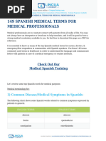 Medical Spanish Guide for Nurses | PDF