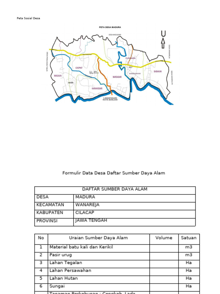 Lamp 1 Data Desa | PDF