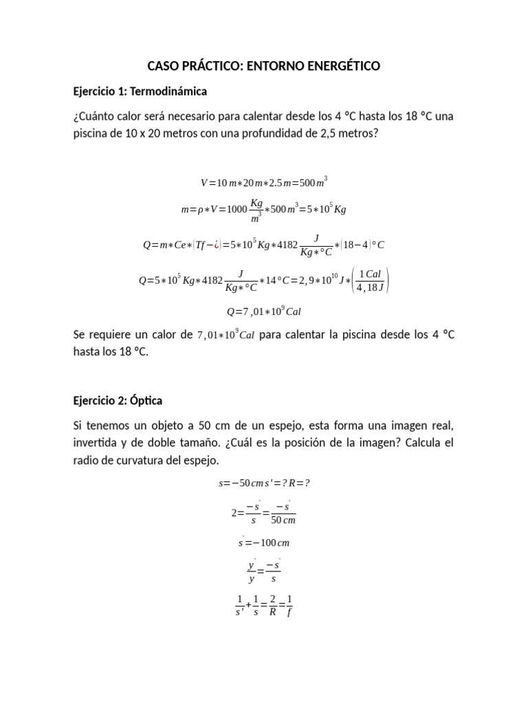 Caso Práctico Resuelto | PDF | Ciencias fisicas | Electromagnetismo