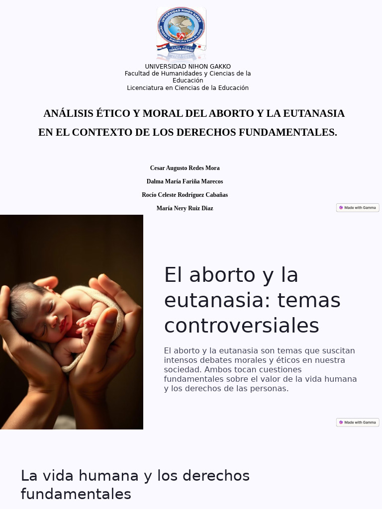 El Aborto y La Eutanasia Temas Controversiales | PDF | Cuidados ...