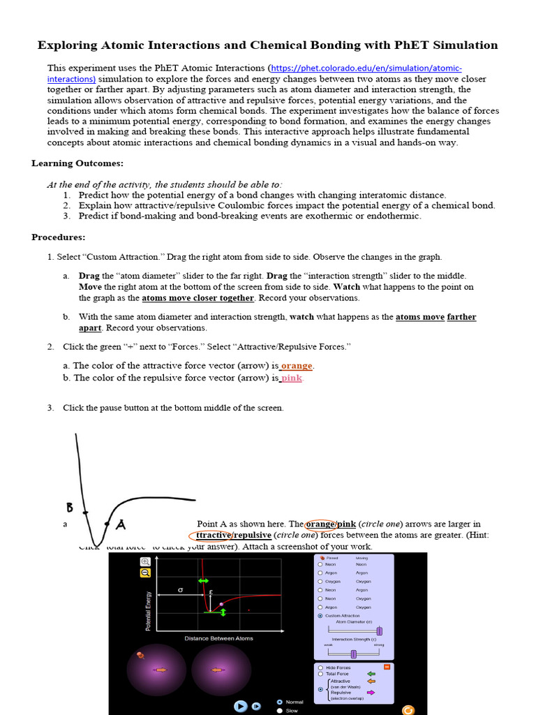 Exploring Atomic Interactions and Chemical Bonding With PhET Simulation ...
