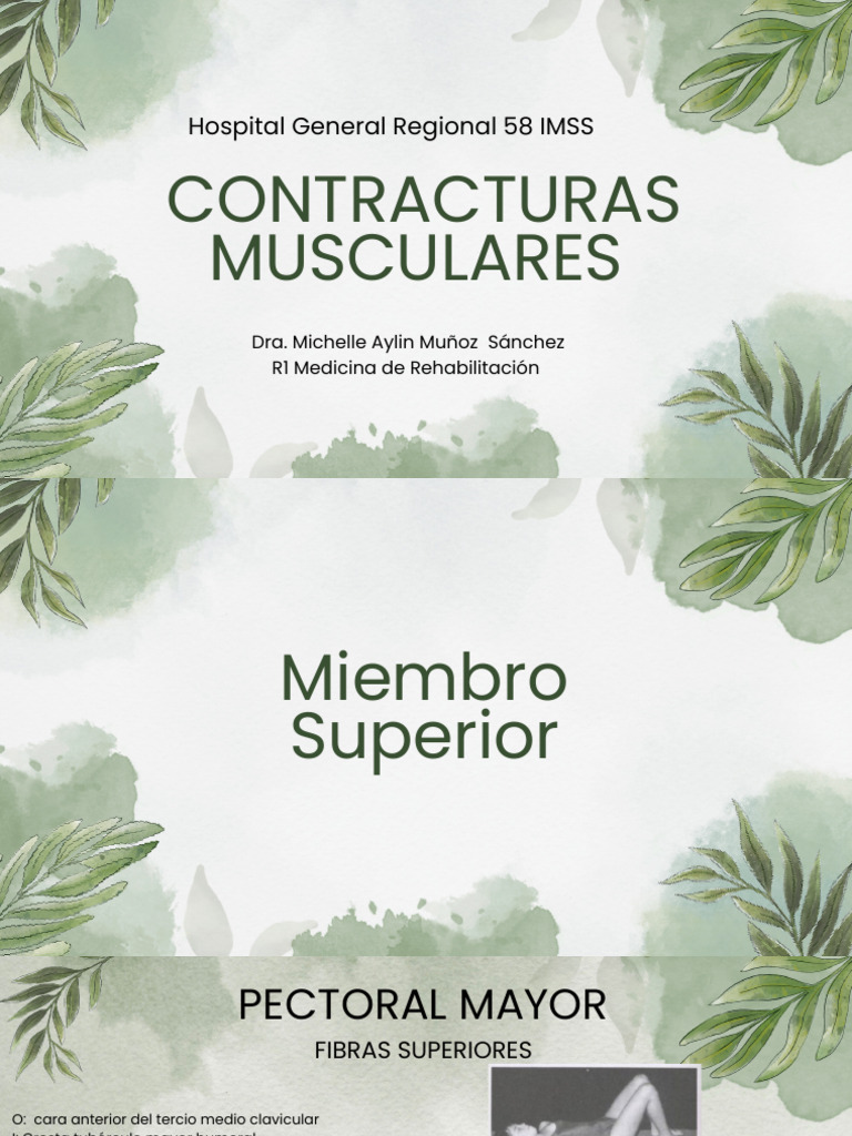 Contracturas Musculares | PDF | Hombro | Tejido suave