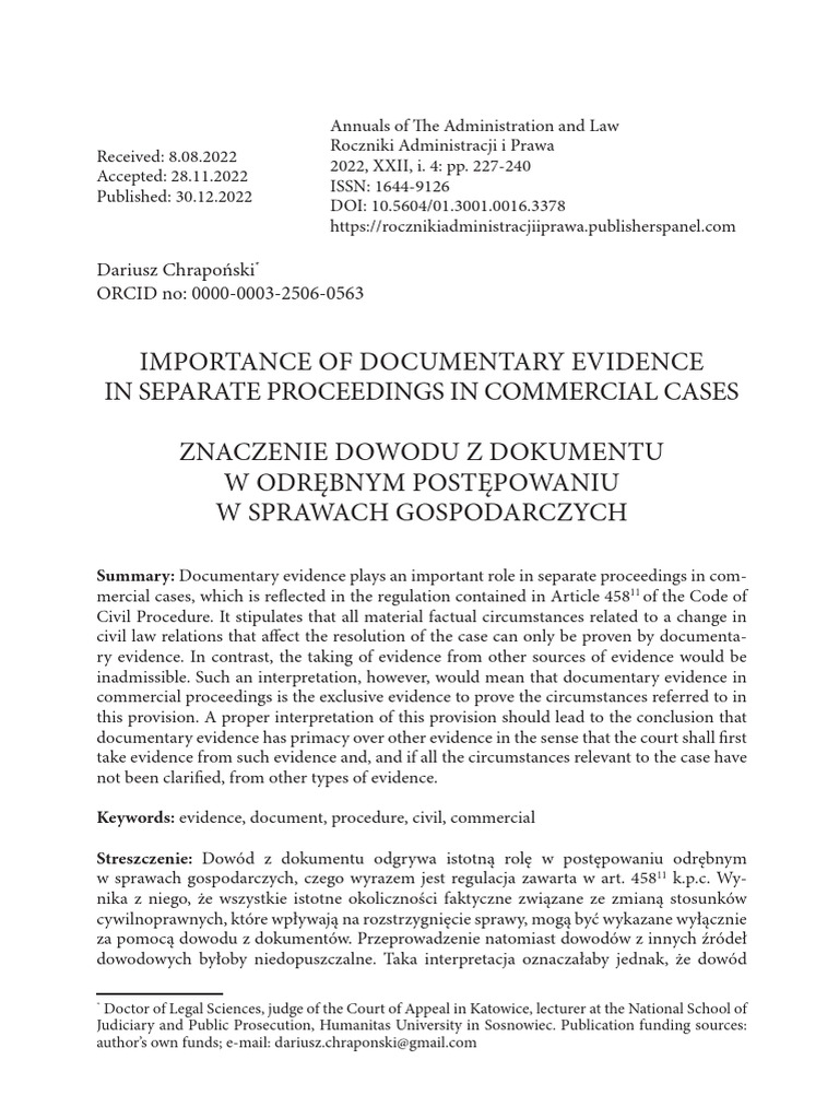 Importance_of_Documentary_Evidence_ | PDF | Evidence | Evidence (Law)