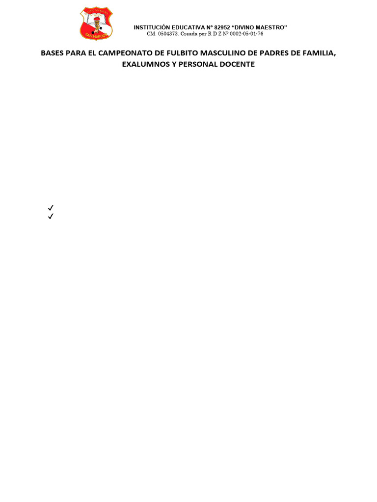 Campeonato de Fulbito Masculino 2025 | PDF | Deportes