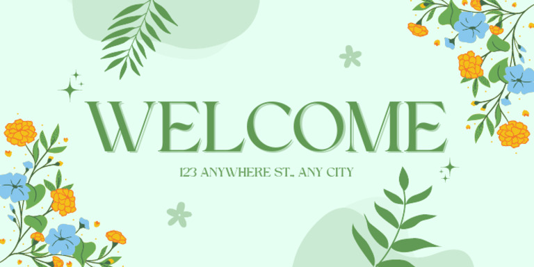 Green Illustrative Welcome Banner | PDF