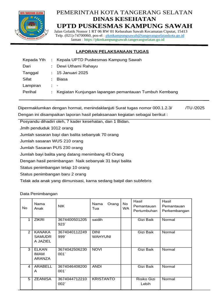 Rev LPT DEWI 15 Jan 2025 Mawar Rw 2 | PDF