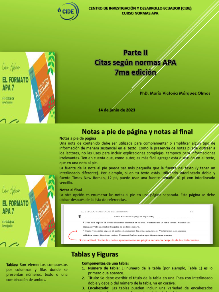 Citas y Notas según Normas APA | PDF | Estilo apa | Comillas