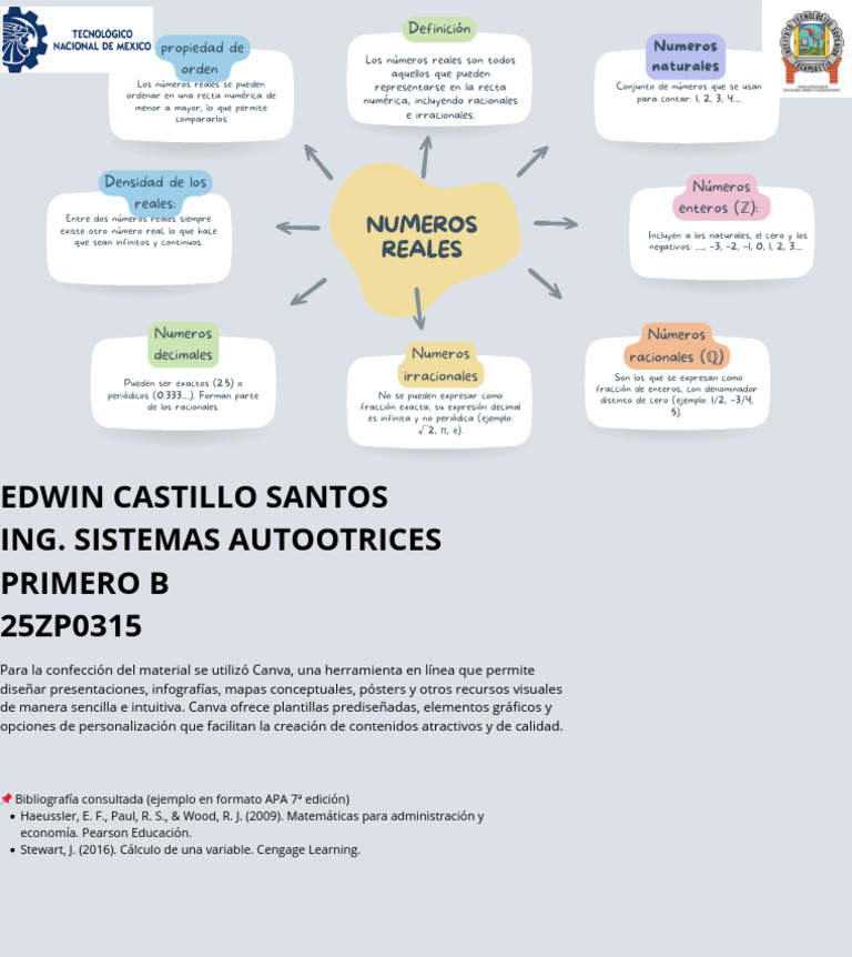 Mapa Conceptual Edwin Castillo | PDF | Número Real | Números