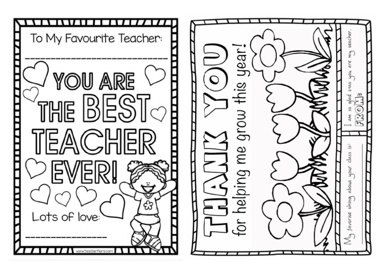 Teacher's Day Worksheet | PDF