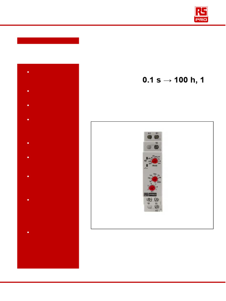 Multi-Function Timer Relay for DIN Rail | PDF | Relay | Timer