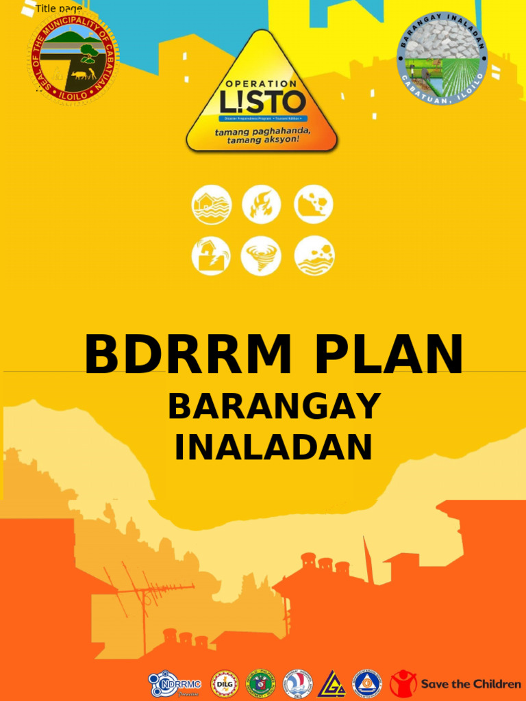 Barangay Inaladan BDRRM Plan 2025-1 | PDF | Emergency Evacuation | Emergency Management