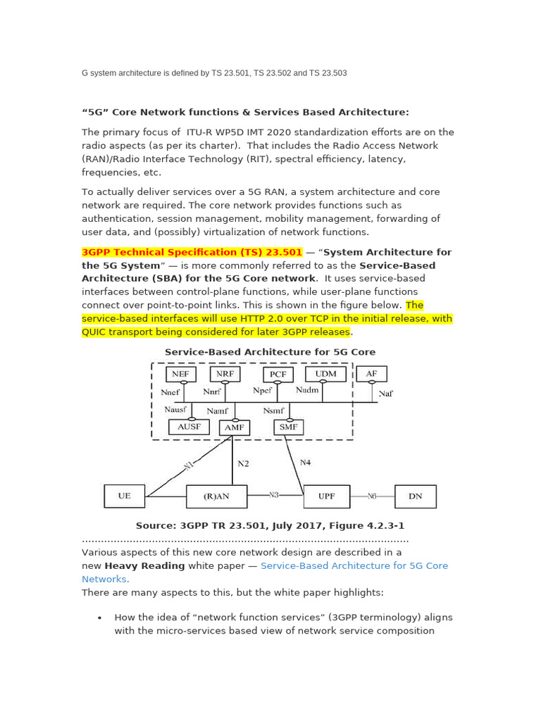 3GPP Spec List For 5G Core | PDF | Computer Network | 3 Gpp