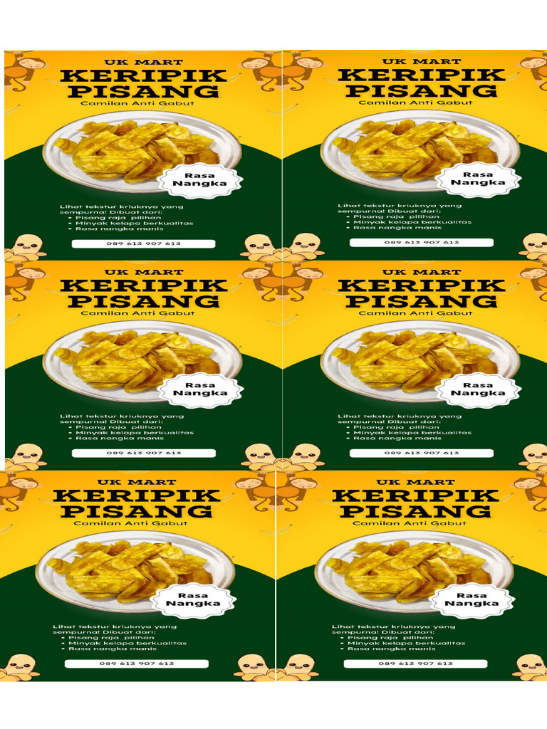 Stiker Kripik Pisang | PDF