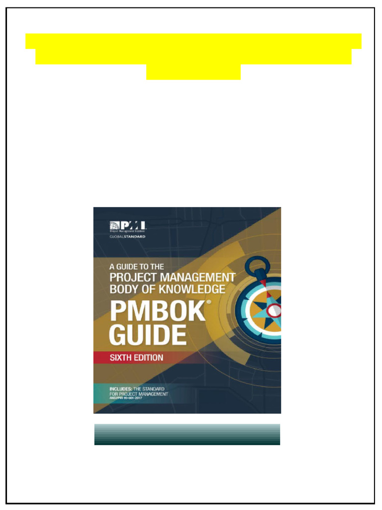 A Guide to the Project Management Body of Knowledge PMBOK Guide Project Management Institute ...